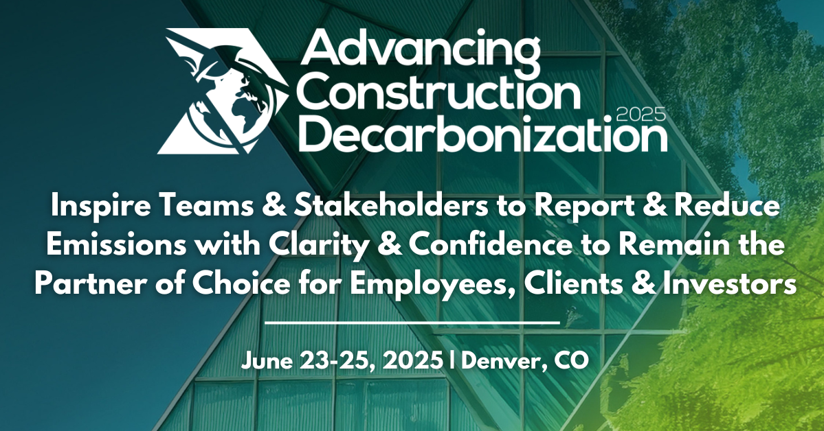 About Event - Advancing Construction Decarbonization